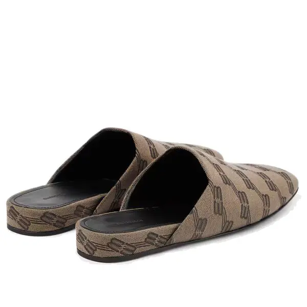 Balenciaga Bb Monogram Cosy Mules - Brown