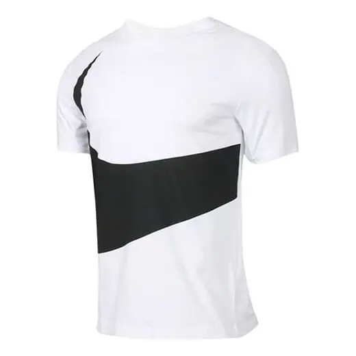 Nike Big Swoosh Logo Short Sleeve T-shirt - White