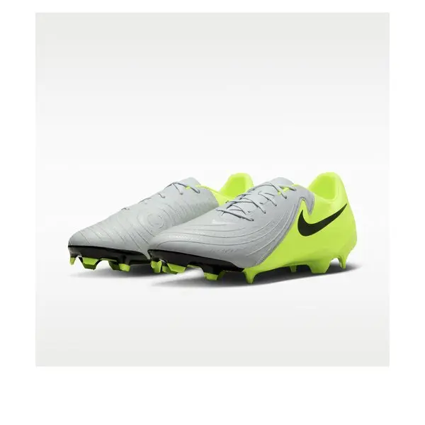 Nike Phantom Gx 2 Academy Athletic Cleats - Metallic Silver/volt/black