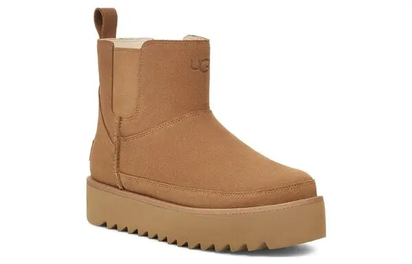 UGG Classic Chelsea Platform Mini Boots - Chestnut