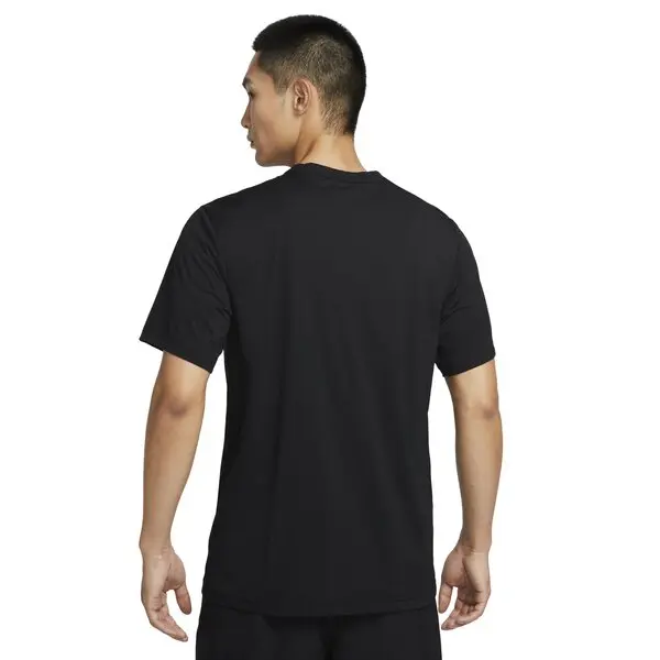 Nike Hyverse Dri-fit T-shirt 'big Swoosh Black - Black/white