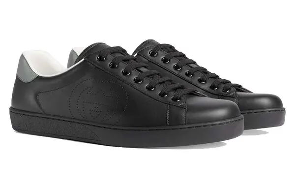 Gucci Ace Gg Leather Sneakers