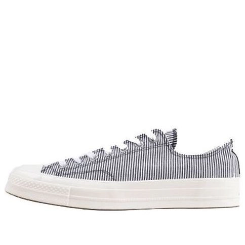 CONVERSE Chuck 70 Low Top Striped Chambray Sneakers - White