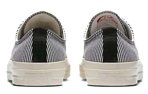 CONVERSE Chuck 70 Low Top Striped Chambray Sneakers - White