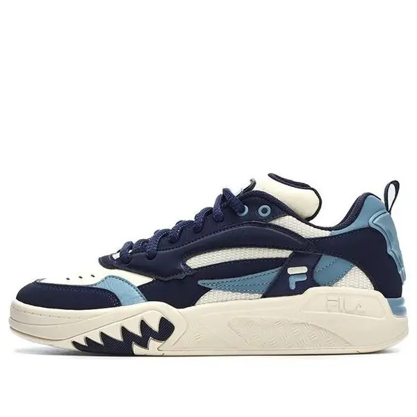 FILA FUSION Vintage Basketball Sneakers - Navy/blue/white
