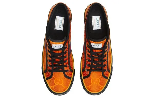 Gucci Tennis 1977 Off The Grid Low Top Sneakers - Orange