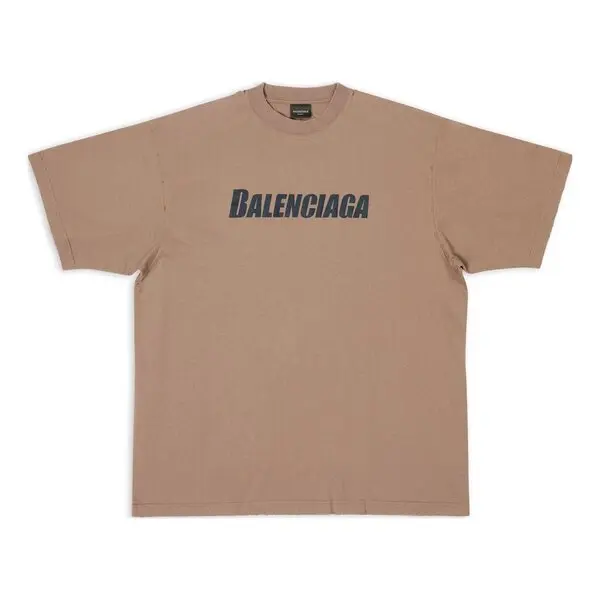 Balenciaga Boxy Fit T-shirt - Tan