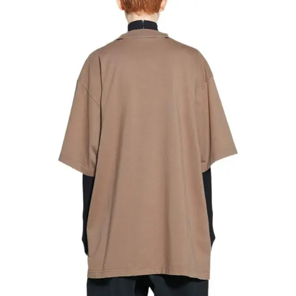 Balenciaga Boxy Fit T-shirt - Tan