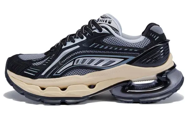 LI-NING Furious Rider Bow Sneakers - Grey/blue/beige
