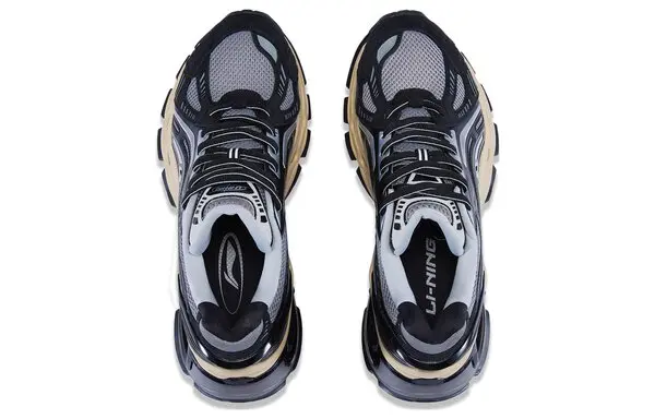 LI-NING Furious Rider Bow Sneakers - Grey/blue/beige