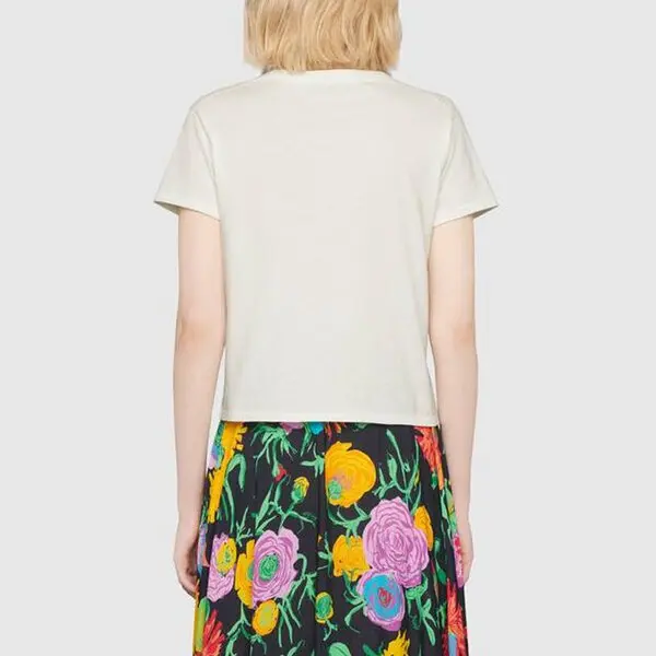 Gucci X Disney Donald Duck Printed Short-sleeved Top