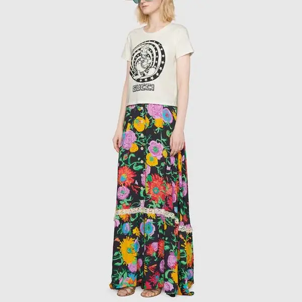 Gucci X Disney Donald Duck Printed Short-sleeved Top