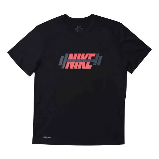 Nike Dri-fit Short Sleeve Graphic T-shirt - Black