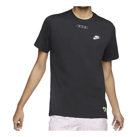 Nike Printing Short Sleeve 'beaverton - Black