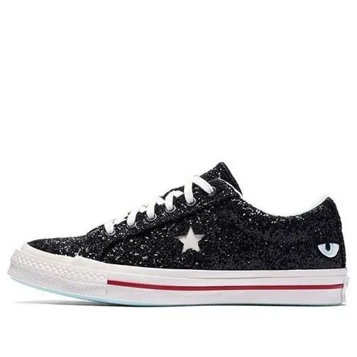 CONVERSE Chiara Ferragni X One Star Low Top Glitter Sneakers - Black