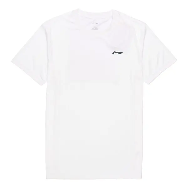 LI-NING Basic Logo Quick-drying T-shirt 'white - White/black