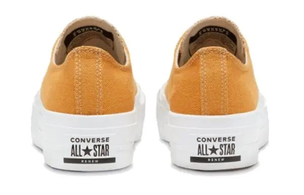 CONVERSE Chuck Taylor All Star Renew Cotton Platform Low Top Sneakers - Yellow