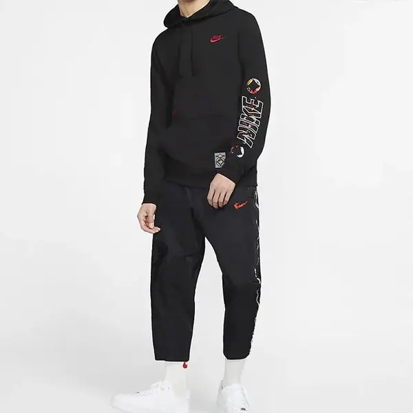 Nike Club Printed Pullover Hoodie