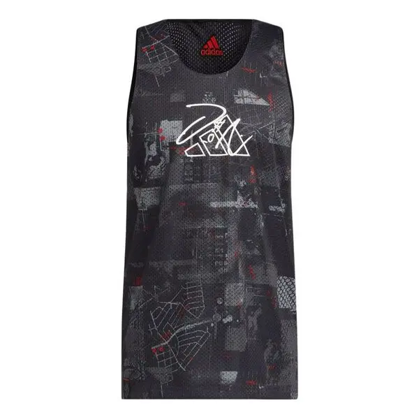 Adidas Graphic Print Sleeveless Sports Vest - Default Colorway