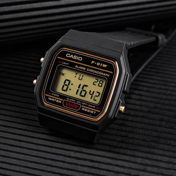 Casio Classical Vintage Waterproof Digital Watch - Black