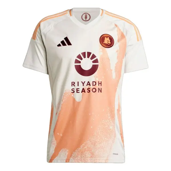 Adidas As Roma 24/25 Away Football Jersey - Talc/easy Orange