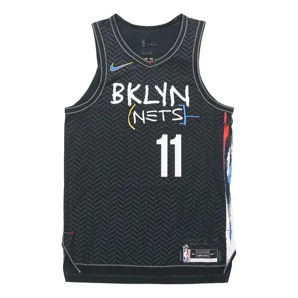 Nike Nba Basketball Sports Jersey Vest Au Player Edition Brooklyn Nets Kyrie Irving 11 - Black