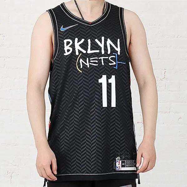 Nike Nba Brooklyn Nets Kyrie Irving #11 Jersey Vest - Black