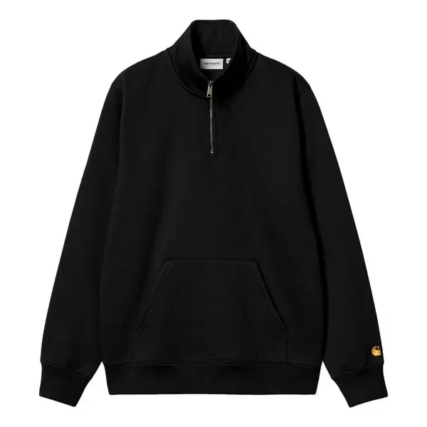 Carhartt Work In Progress Chase Fleece Half Zip Up Sweatshirt - Black
