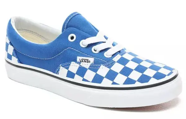 VANS Era Checkerboard Lace-up Sneakers - Blue/white