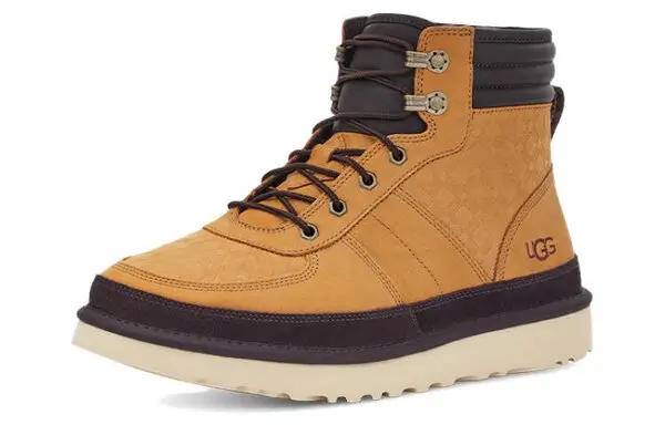 UGG Highland Lace-up Round Toe Boots - Brown