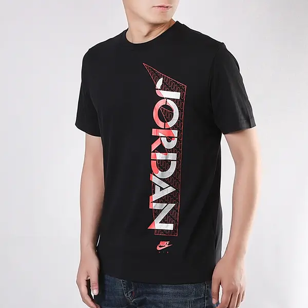 JORDAN Brand Ss Tee Reflective Logo Printing Short Sleeve