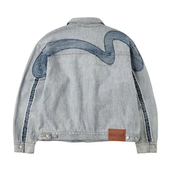 PALACE X Evisu Type 2 Denim Jacket - Reverse Indigo