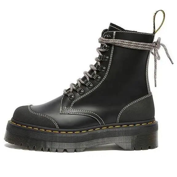 Dr. Martens Moreno Lace Up Combat Boots - Black