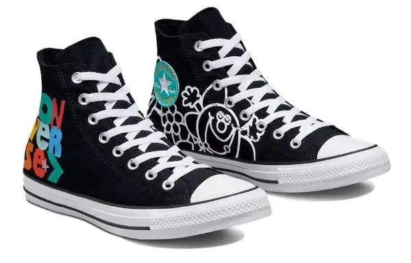 CONVERSE Chuck Taylor All Star High Top "happy Faces" Sneakers