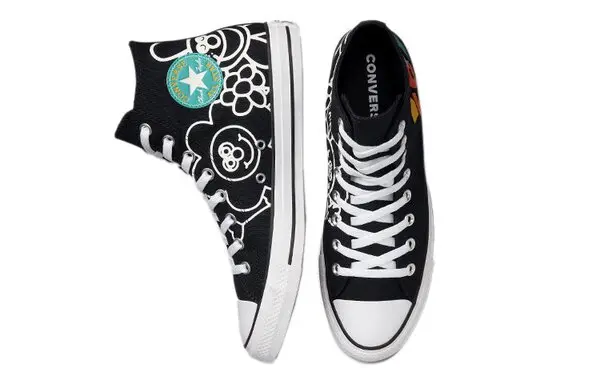 CONVERSE Chuck Taylor All Star High Top "happy Faces" Sneakers
