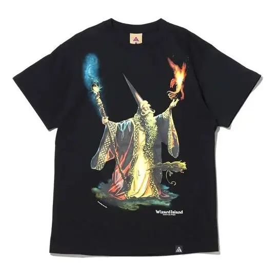 Nike Casual Sports Subject Printing Short Sleeve - Black