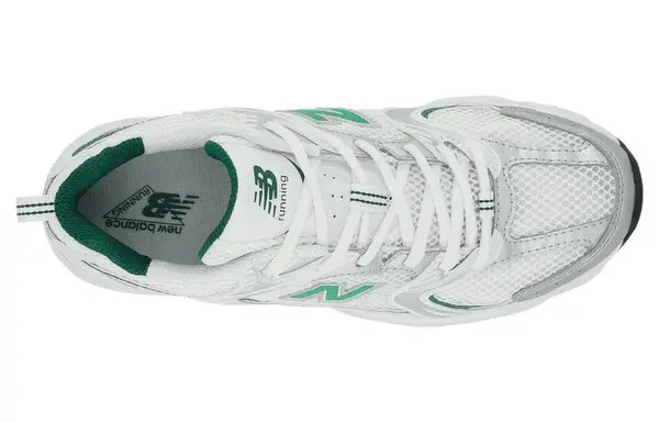 NEW BALANCE 530 Athletic Sneakers - White/green