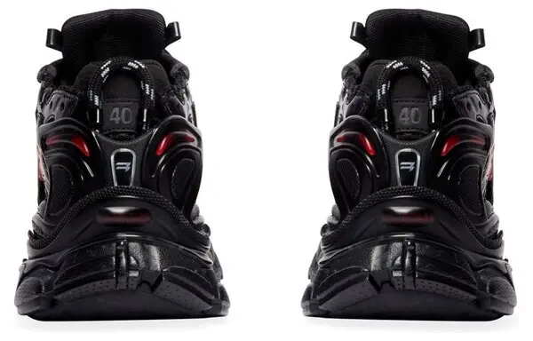 Balenciaga Runner Graffiti Sneakers - Black/red