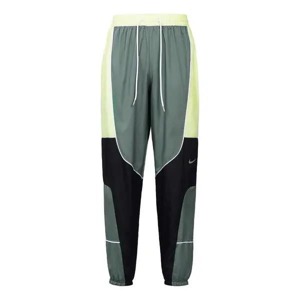 Nike Throwback Colorblock Woven Basketball Bundle Feet Sports Pants - Default Colorway