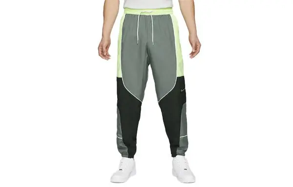 Nike Throwback Colorblock Woven Basketball Bundle Feet Sports Pants