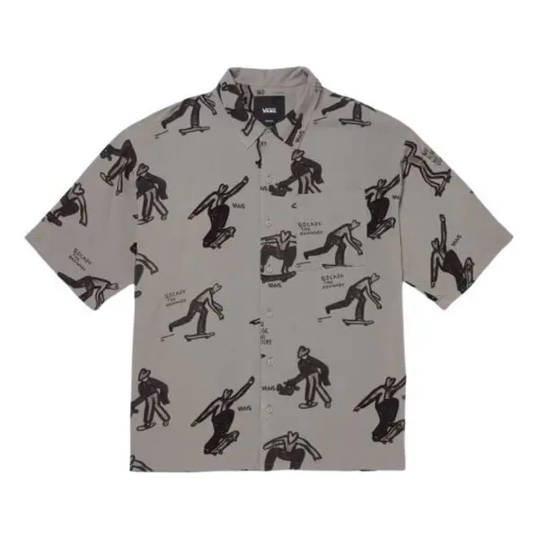 VANS Asia Artist Collection Ss24 Short-sleeved Shirt - Dark Grey
