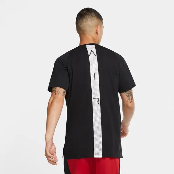 JORDAN Air Basketball Wear Short Sleeve Shirt - Black/multi-color