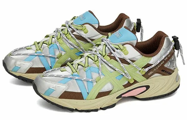Asics X Myge Gel-kahana Tr V2 Sneakers - Silver/green/rown