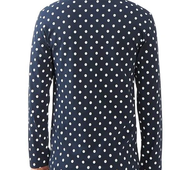 Play Comme Des Garcon Polka Dots Printing Long Sleeves Tee