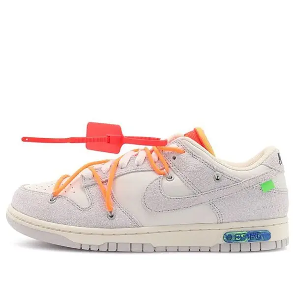 Nike Off-white X Dunk Low 'lot 31 Of 50 - Gray/white