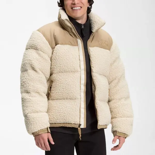 The North Face Logo Nuptse Jacket - Beige