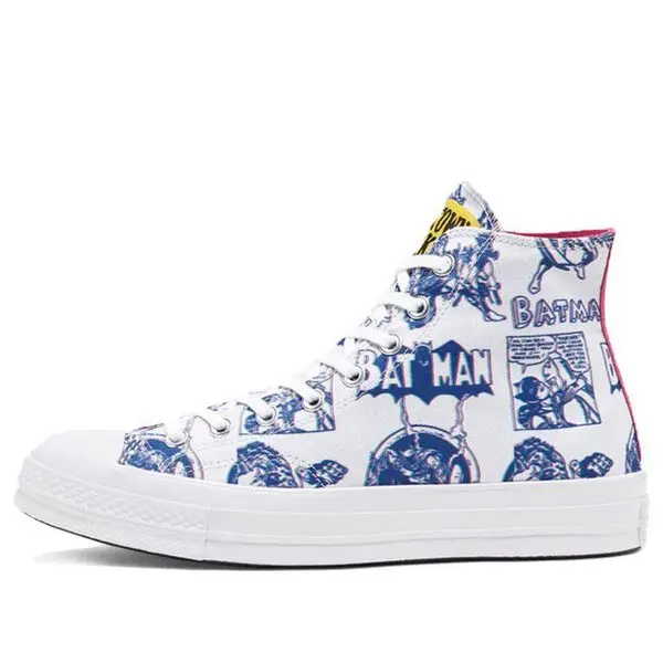 CONVERSE X Dc Comics X Chinatown Market Chuck 70 High Top "3d Batman Print - Red/blue/white