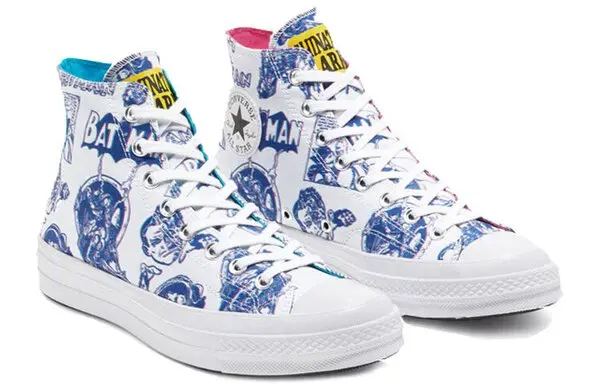 CONVERSE X Dc Comics X Chinatown Market Chuck 70 High Top "3d Batman Print - Red/blue/white