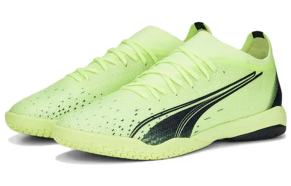 PUMA Ultra Match It Indoor Soccer Shoes - Green/black