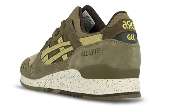 Asics Gel Lyte Iii "turtle" Low Top Sneakers - Olive/sunshine